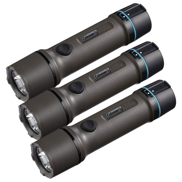Coleman OneSource Outdoor 600 Lumens Rechargeable Flashlight (3 Pack ...