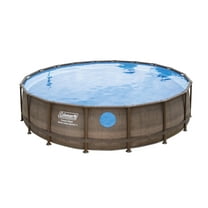 Coleman Power Steel Round Frame Above Ground Pool Set for Kids and ...