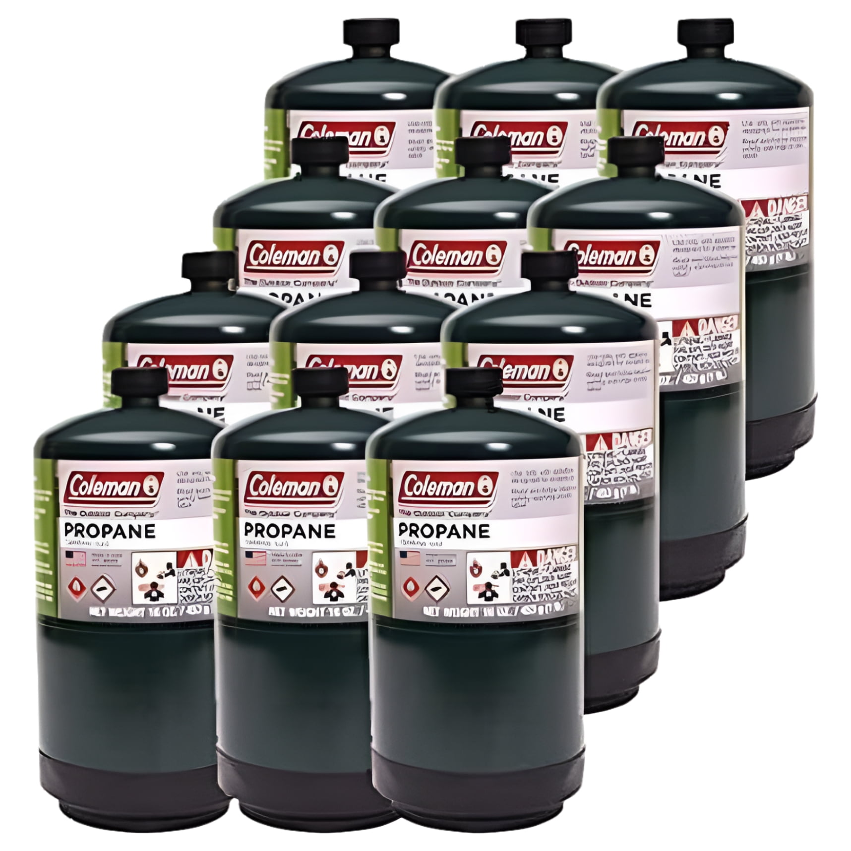 Coleman Propane 16 oz Camping Cylinder, 12 Pack, Lightweight, Standard ...
