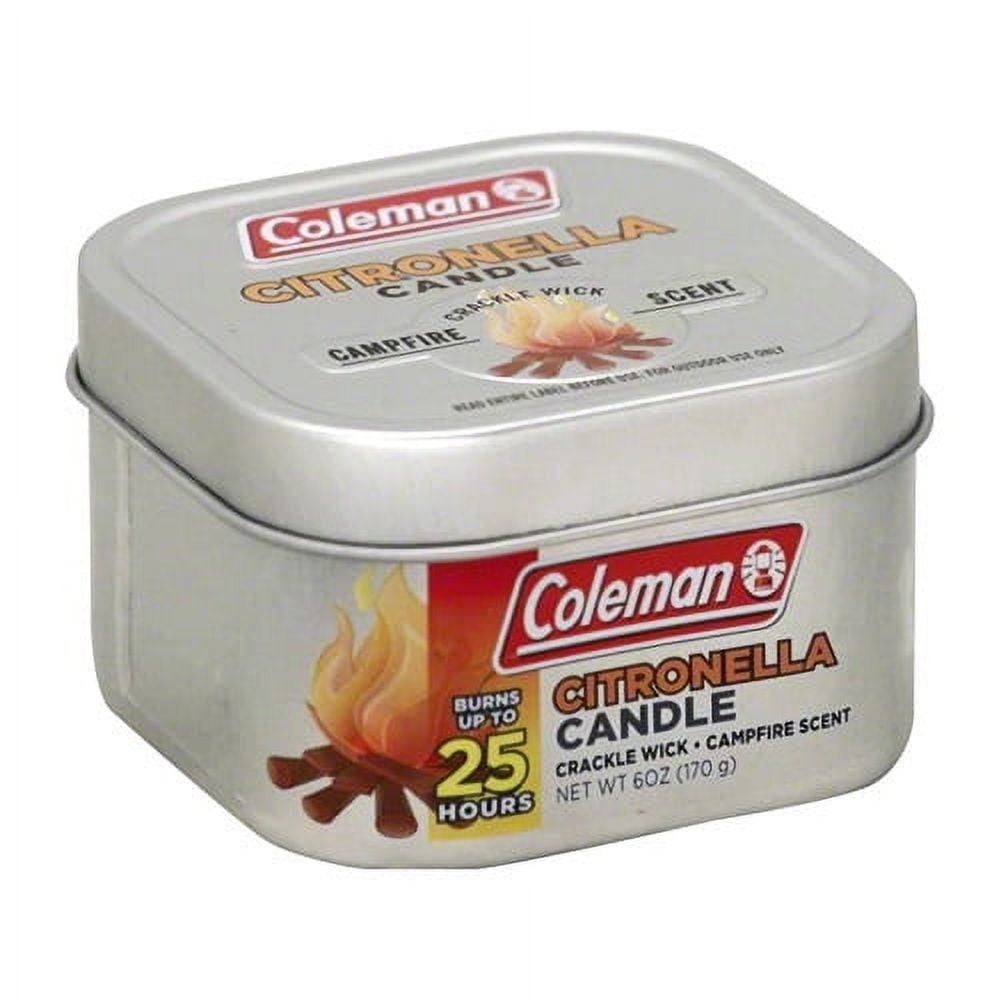 Coleman Repellents Campfire Citronella Candle, 6 Oz - Walmart.com