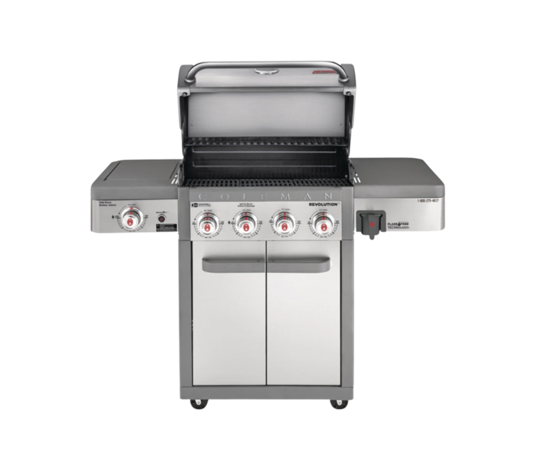 Coleman® Revolution™ 4-Burner Gas Grill - Flare-Free Technology, 48,000 ...
