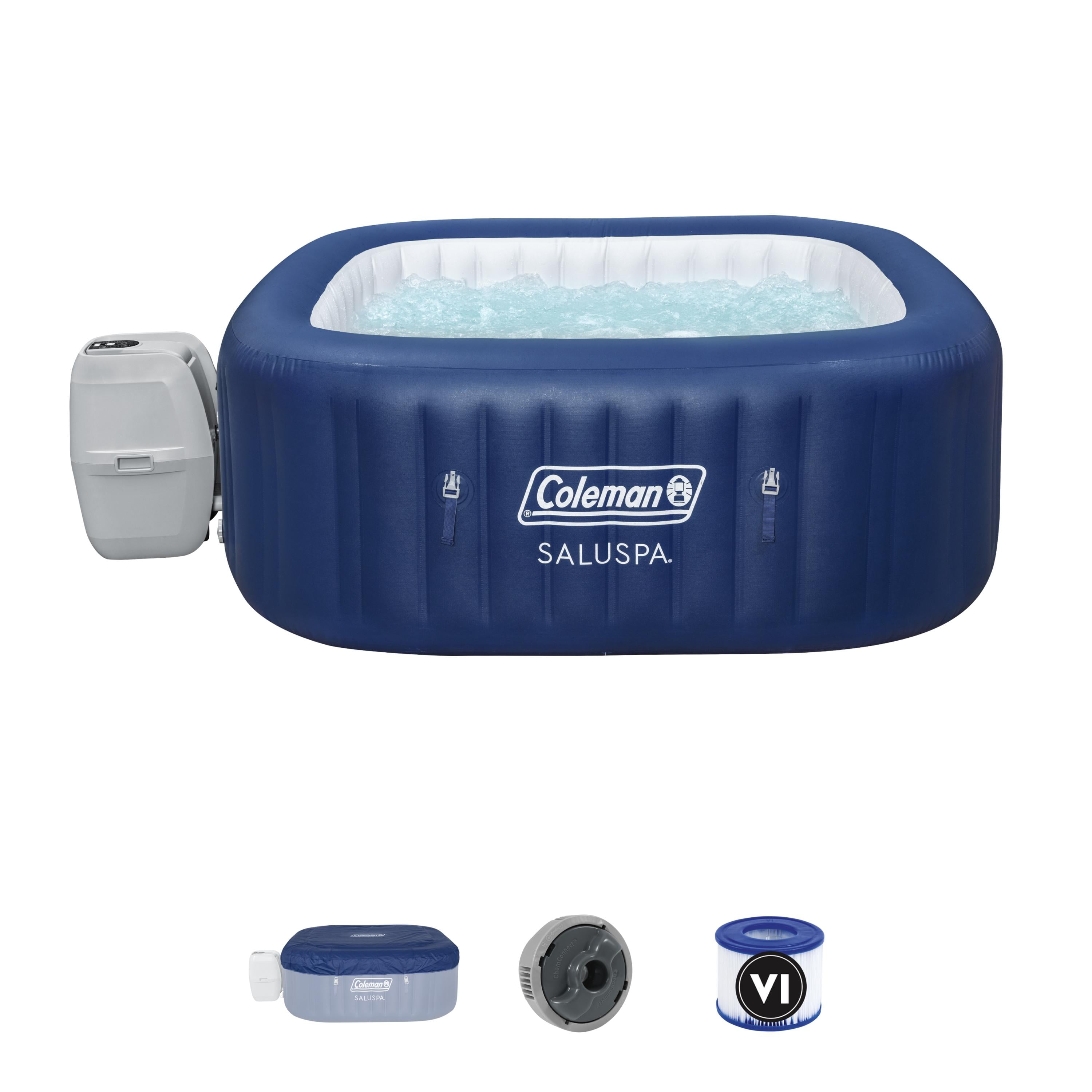 Coleman SaluSpa Atlantis AirJet Inflatable Hot Tub with 140 Soothing ...
