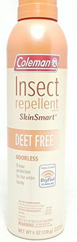 Coleman SkinSmart DEET Free Insect Repellent, 6 oz (2 Cans) - Walmart.com