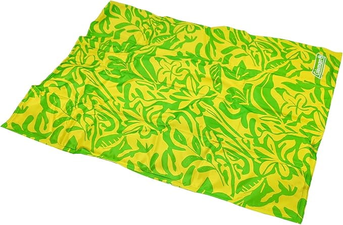 Coleman Small Green Botanical Pattern Reversible Cooling Mat 18 x 24 ...
