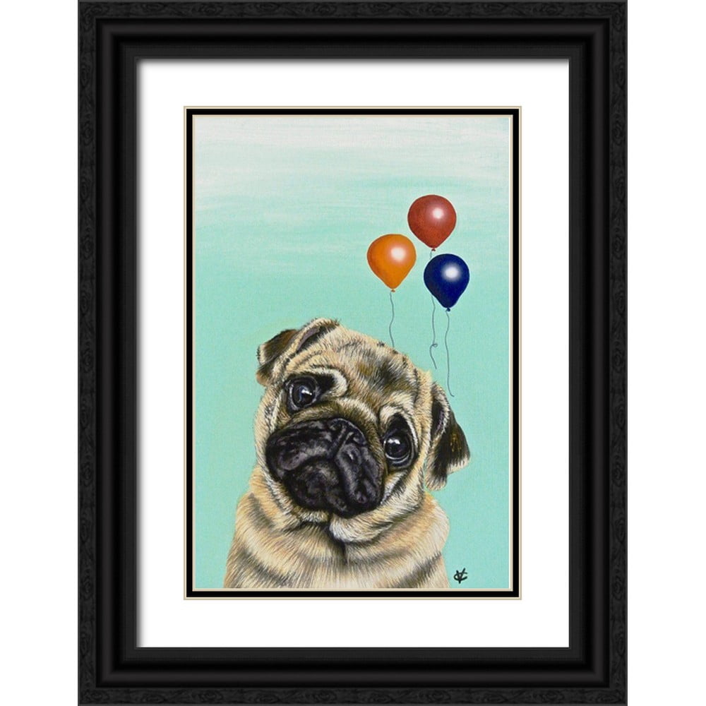 Coleman, Victoria 23x32 Black Ornate Wood Framed with Double Matting ...