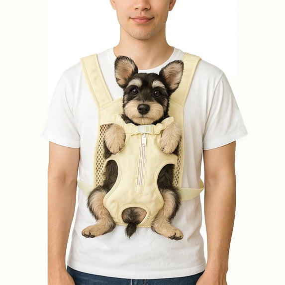 Colenumone Dog Backpack Carrier, Adjustable Legs Out Front Pet Carrier ...