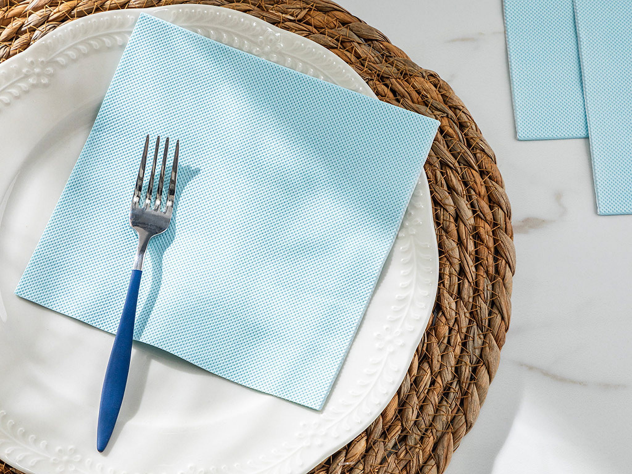 Colette Paper Paper Napkin 33x33 Cm Light Blue - Walmart.com
