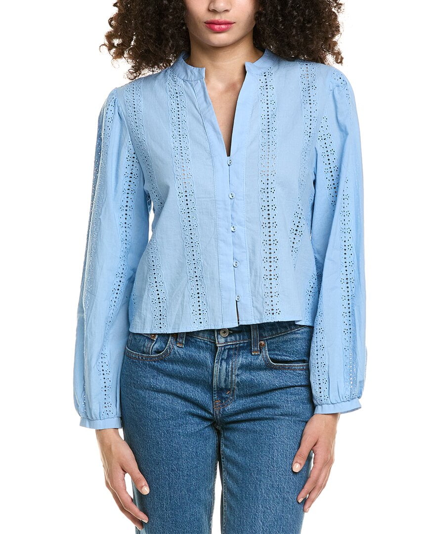 Colette Rose womens Eyelet Top, s, Blue - Walmart.com