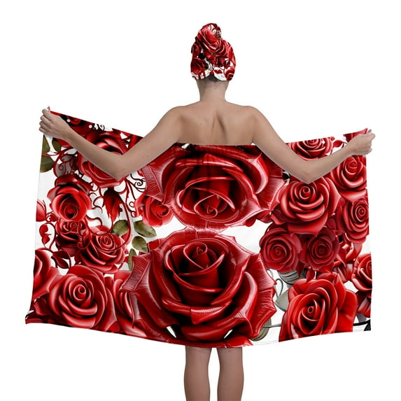 Colevkie 2 Pcs Women Bath Wrap Set,Bath Skirt Hair Drying Cap,Quick ...