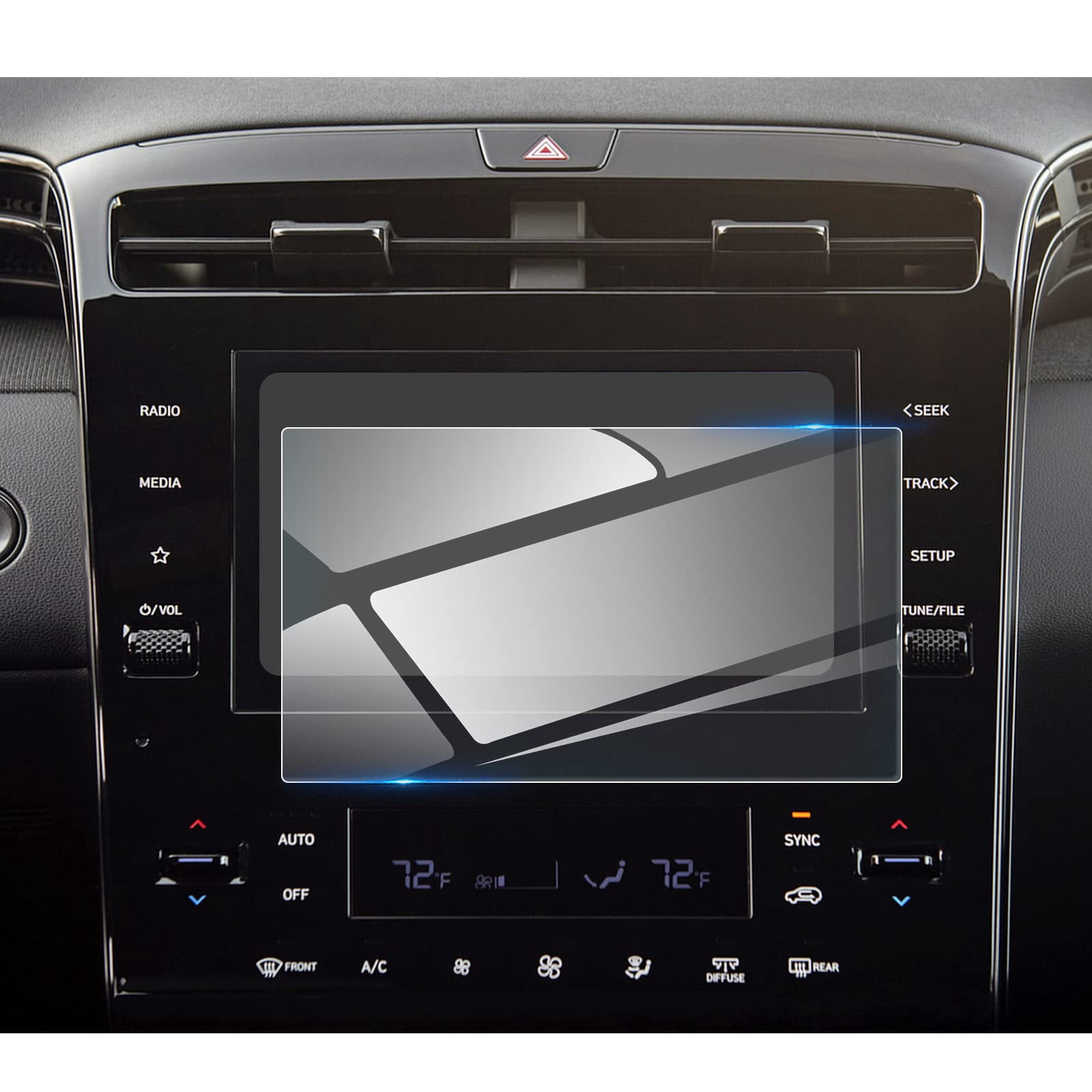 Coleya 2022 2023 2024 Tucson Screen Protector for Hyundai Tucson (SE/SEL/Blue) 8-inch Touch ...
