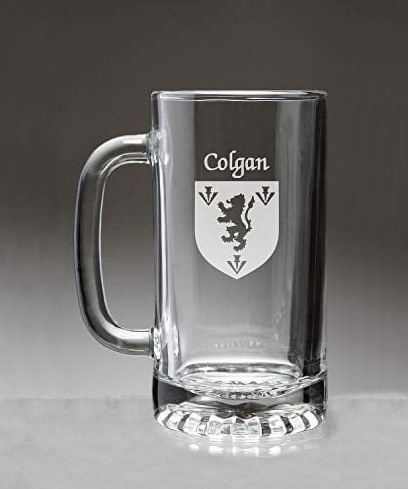 Colgan Irish Coat of Arms Glass Beer Mug (Sand Etched) - Walmart.com