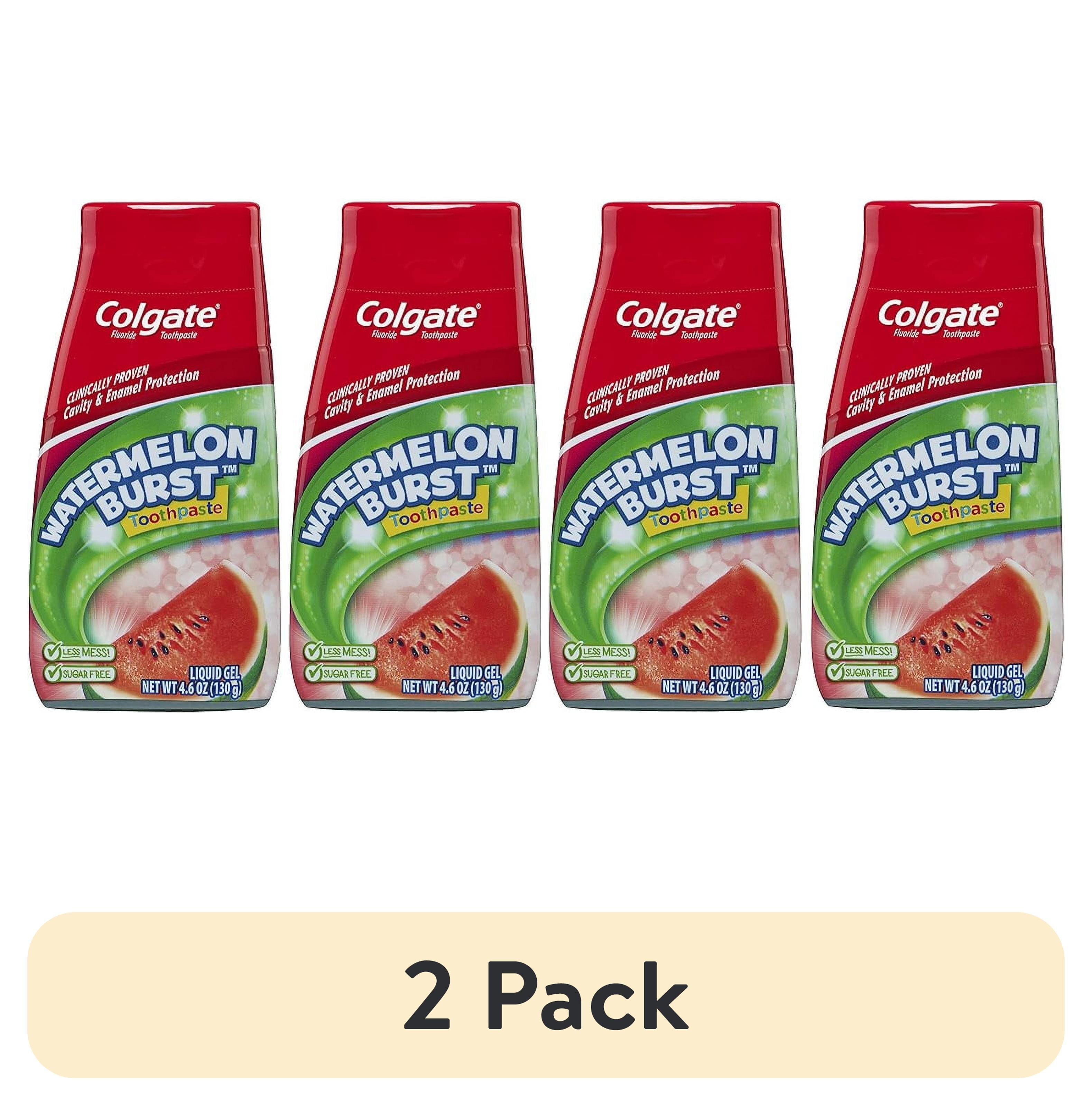 (2 pack) Colgate Kids Fluoride Toothpaste Pack, Watermelon Burst Kids ...