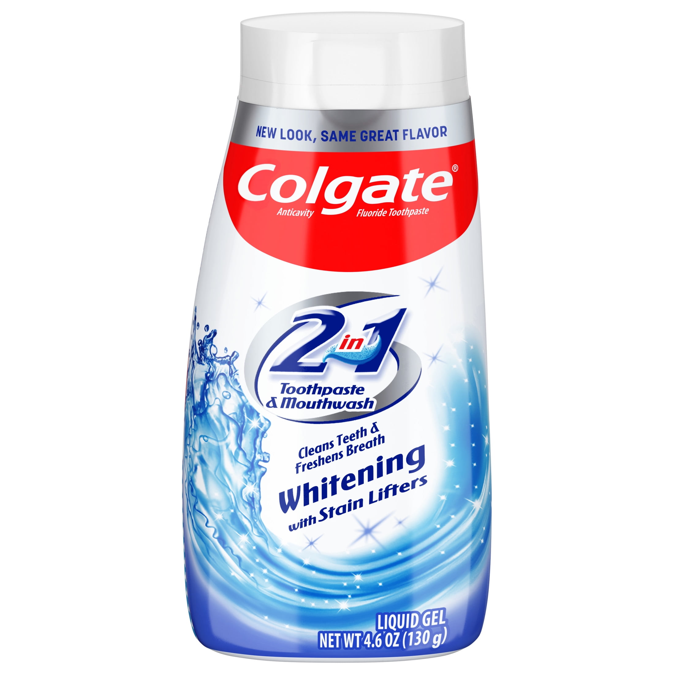 Colgate 2 in 1 Toothpaste, Whitening Mint Mouthwash with Fluoride ...