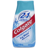 Colgate 2-in-1 Whitening Toothpaste Gel and Mouthwash, Icy Blast - 4.6 ...