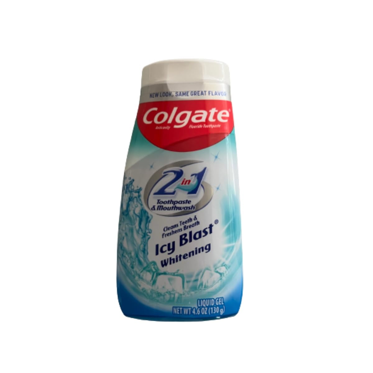 Colgate 2-in-1 Whitening Toothpaste OIF8 Gel and Mouthwash, ICY Blast ...
