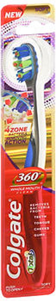 Colgate 360 Advanced 4 Zone Toothbrush, Soft - Walmart.com