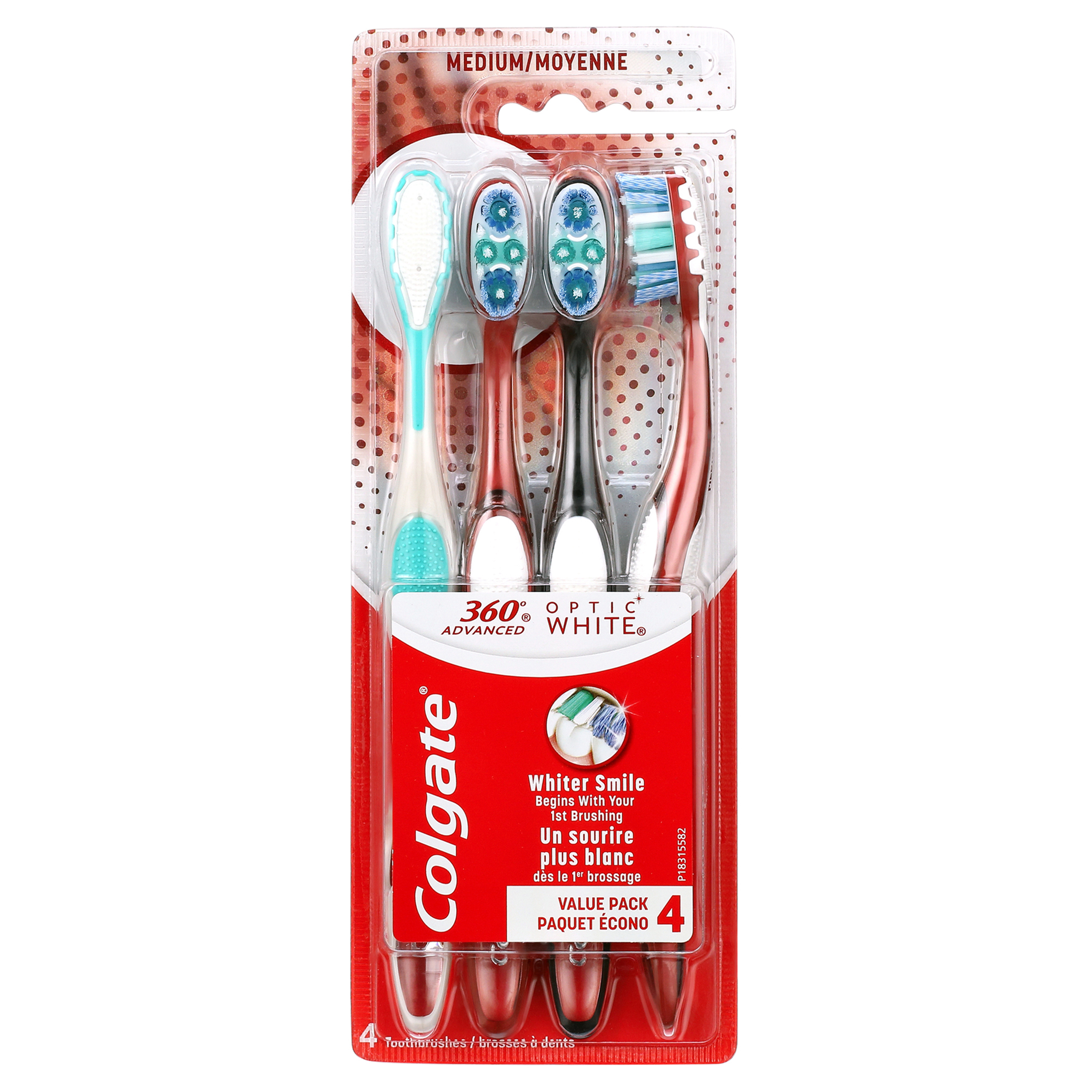 Oral-B Healthy Clean Manual Toothbrush, Medium, Various Colors, 6 Ct ...