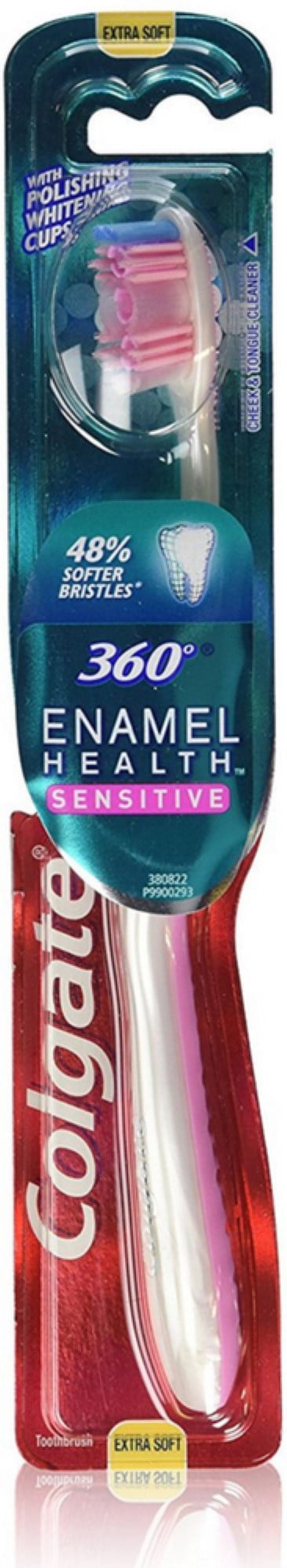 Colgate 360 Enamel Health Sensitive Toothbrush, Extra Soft 1 ea (Pack ...