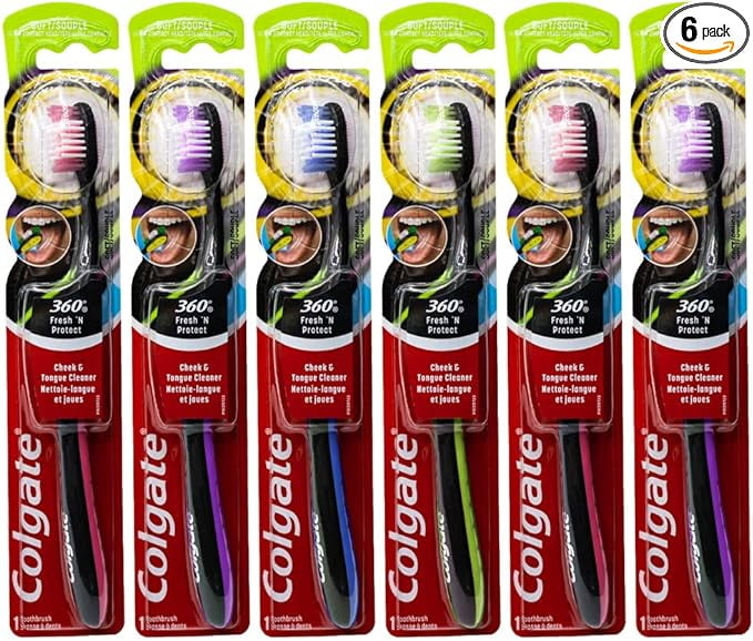Colgate 360 Fresh N' Protect Toothbrush, Ultra Compact, Soft (Colors ...