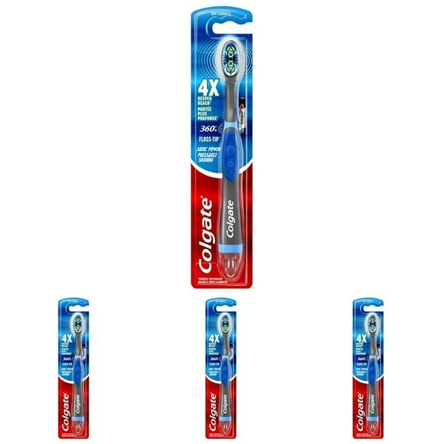 Colgate 360 Sonic Battery Power Electric Toothbrush With Floss-Tip ...