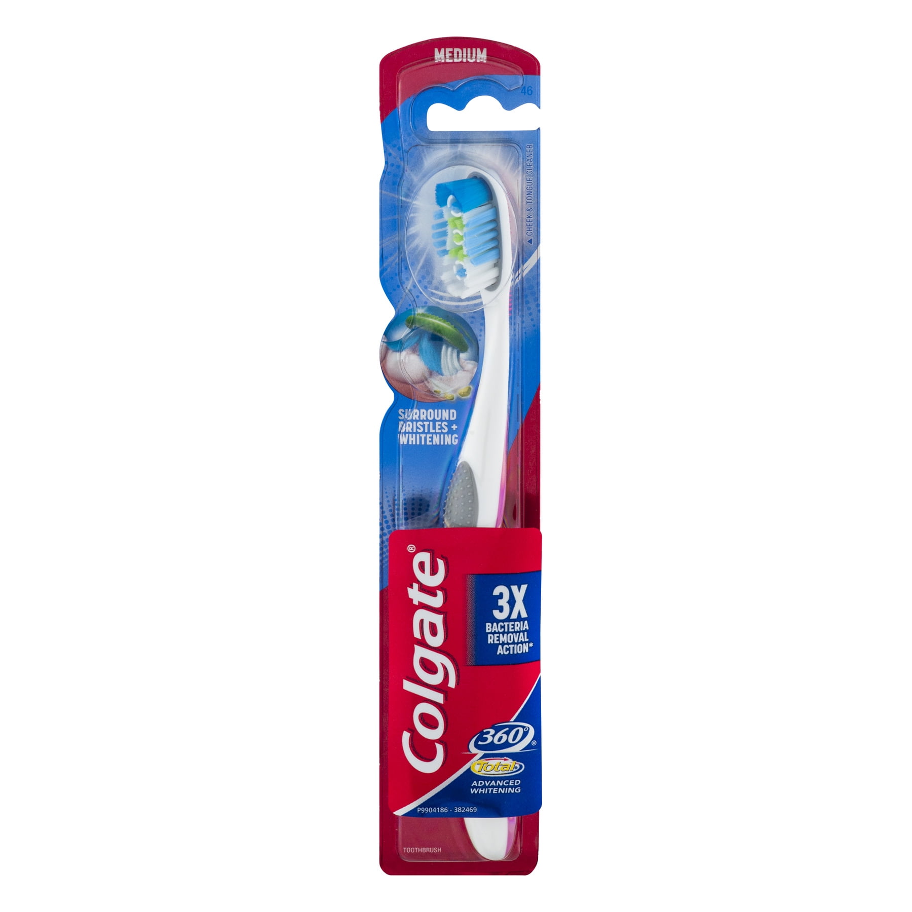 Colgate 360 Total Advanced Full Head Toothbrush, Medium - Walmart.com