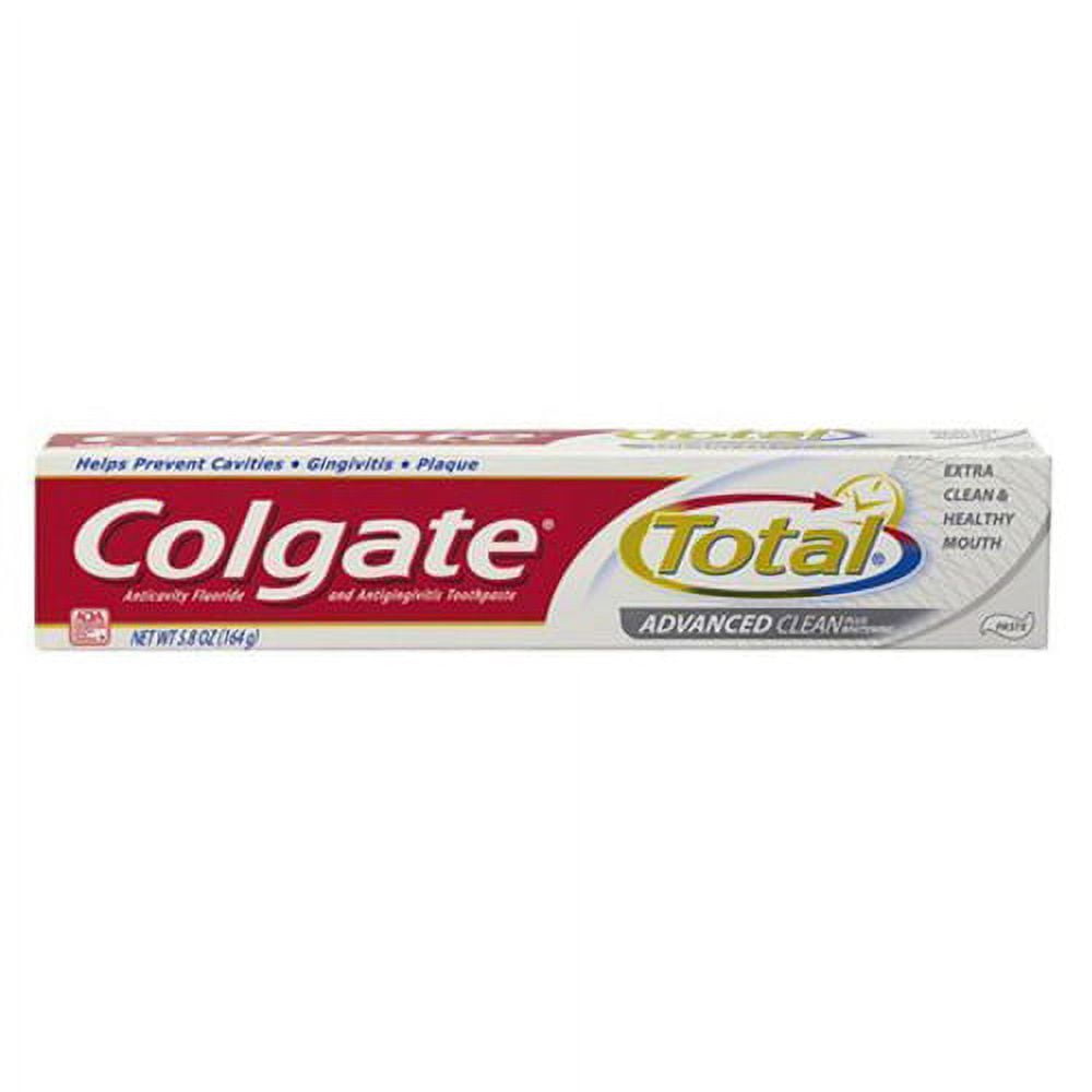 Colgate Advanced Clean Plus Whitening Total Toothpaste - 5.8 Oz, 6 Pack ...