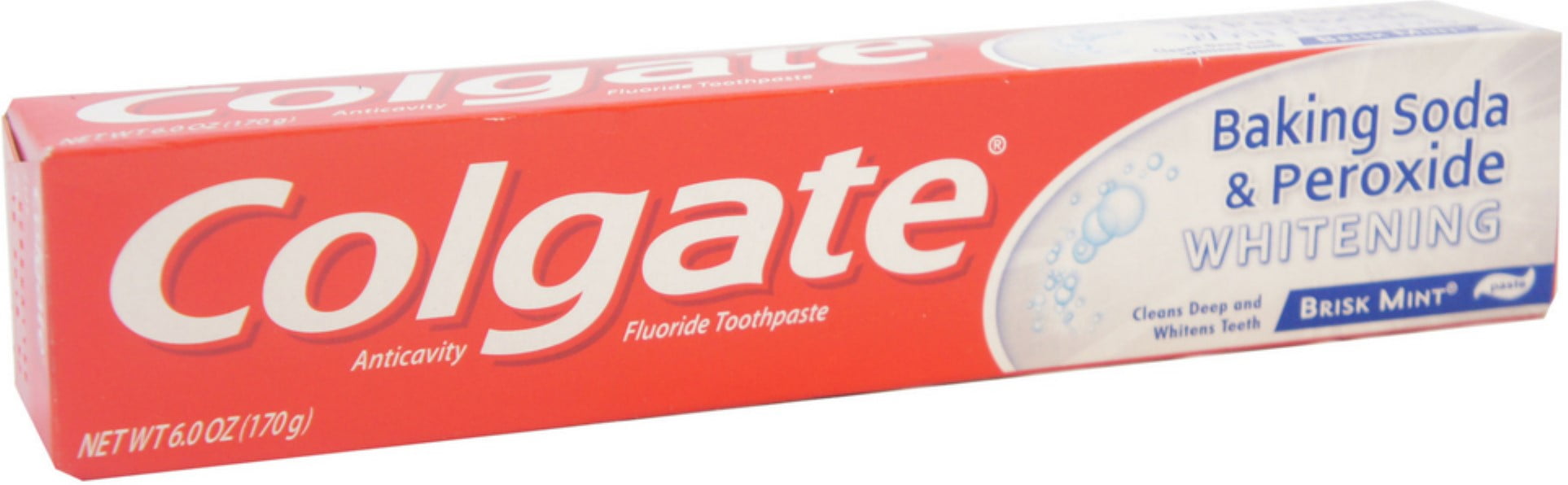 Colgate Baking Soda & Peroxide Whitening Toothpaste, Brisk Mint 6 oz ...