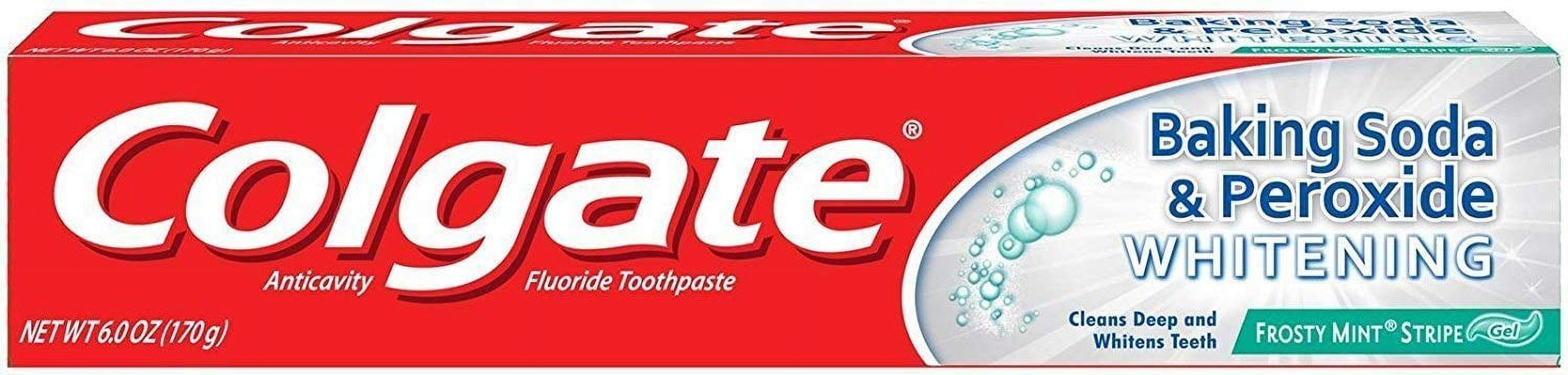 Colgate Baking Soda & Peroxide Whitening Toothpaste Gel 6oz (Pack of 3 ...