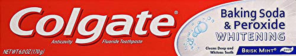 Colgate Baking Soda and Peroxide Whitening Toothpaste, 6 oz - Walmart.com
