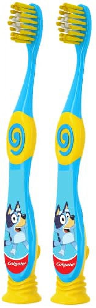 Colgate Bluey Toothbrush for Children with Suction Cup, Kids 2-5 Years ...