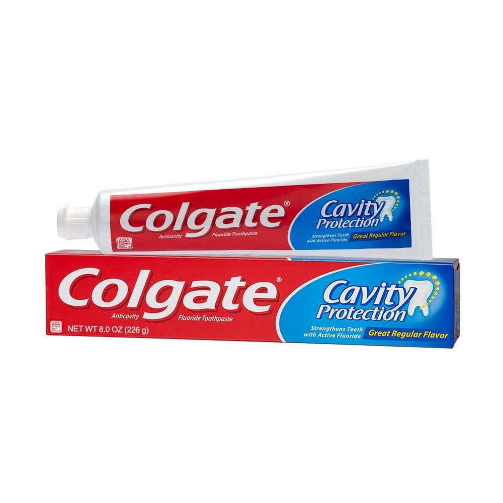 Colgate Cavity Protection Fluoride Toothpaste 8Ounce 226gram, 4 Pack ...