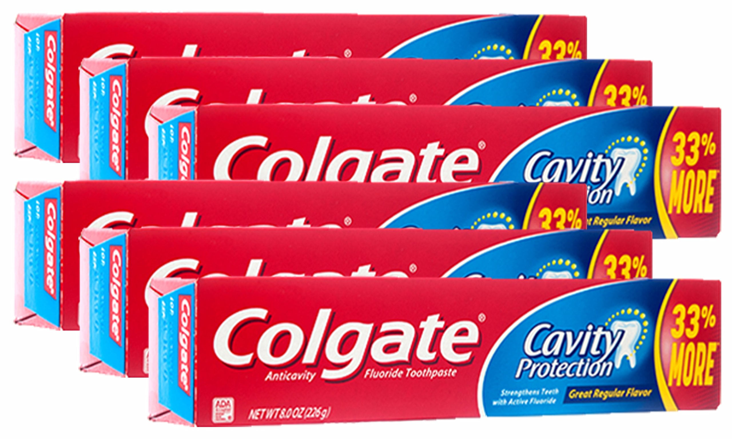 Colgate Cavity Protection Fluoride Toothpaste Regular Flavor - 8 Oz ...
