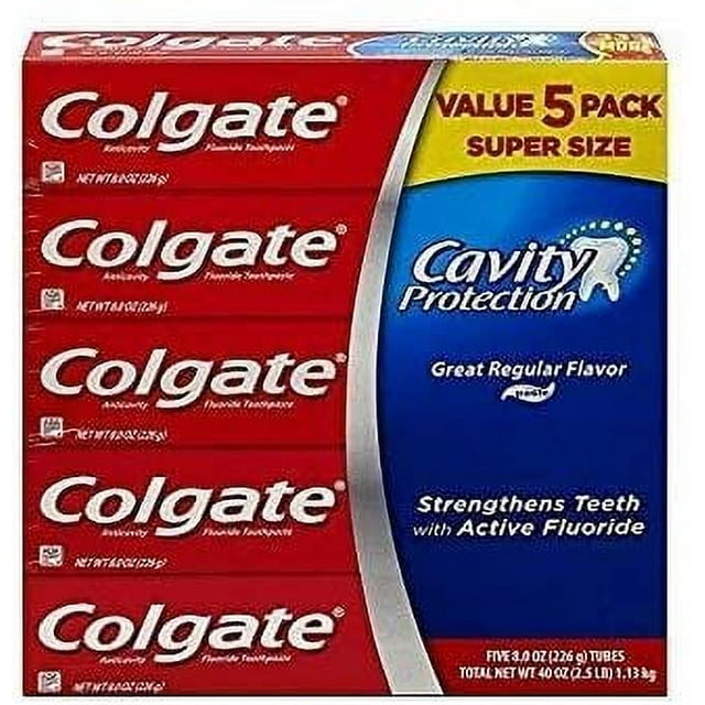 Colgate Cavity Protection Regular Flavor Fluoride Toothpaste 8 Ounce ...