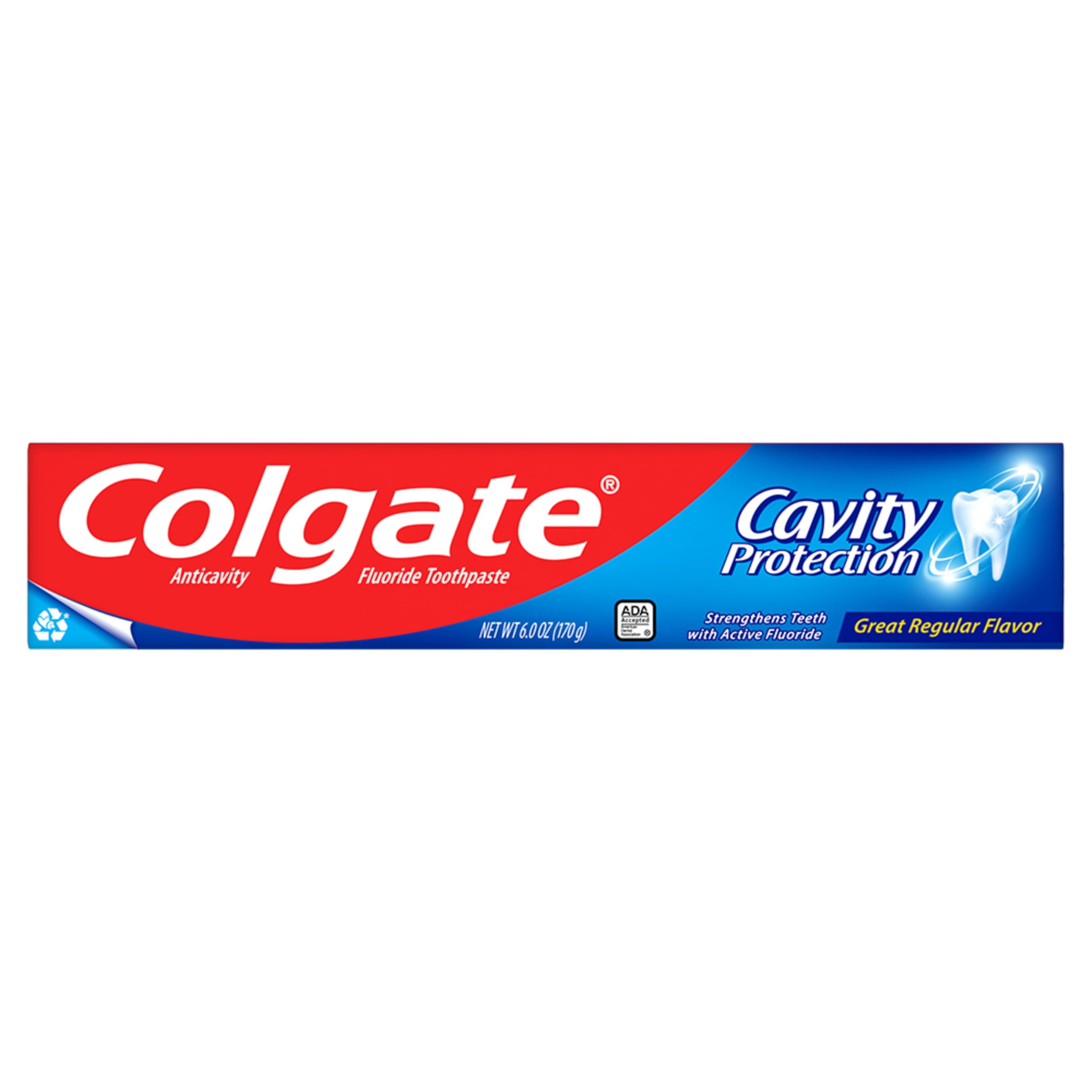 Colgate Cavity Protection Regular Fluoride Toothpaste, White, 6 Oz ...