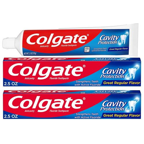Colgate Cavity Protection Toothpaste With Fluoride - 2.5 Ounce + 60% ...