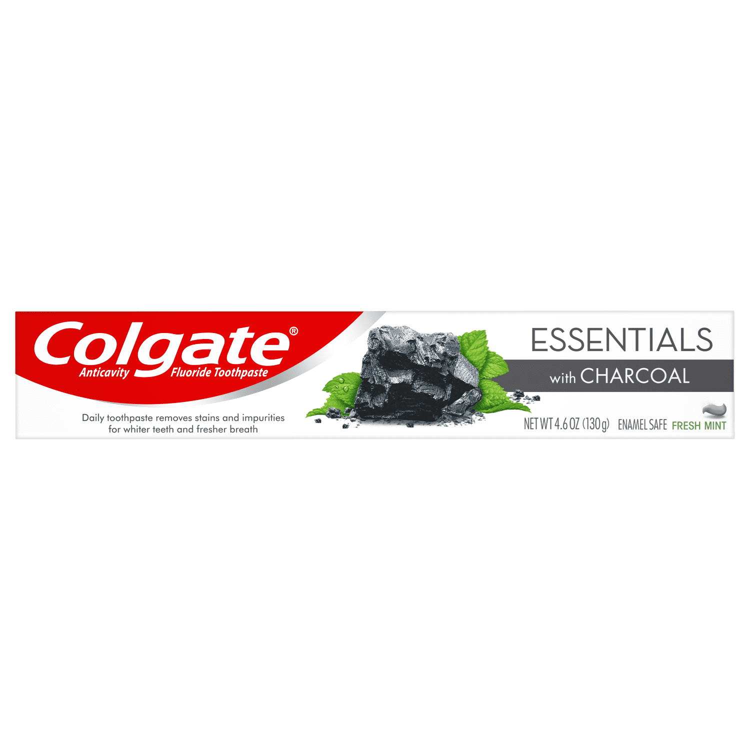 Colgate Charcoal Teeth Whitening Toothpaste, Fresh Mint, 4.6 oz ...