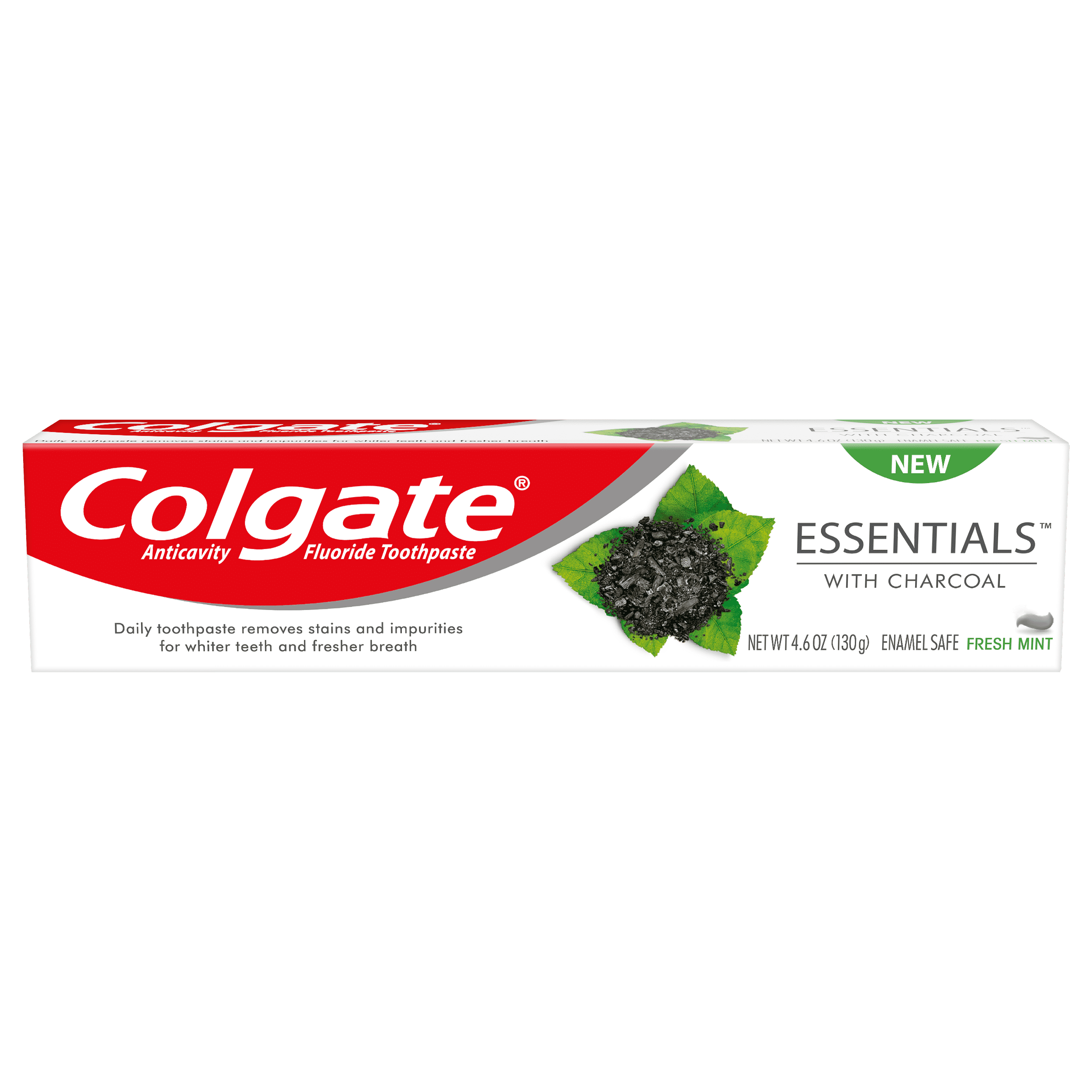 Colgate Charcoal Teeth Whitening Toothpaste, Fresh Mint, 4.6 oz ...