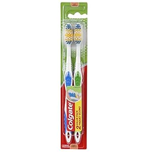 Colgate Classic Clean Full Head Toothbrush, Soft, 2 Count (Pack of 1 ...
