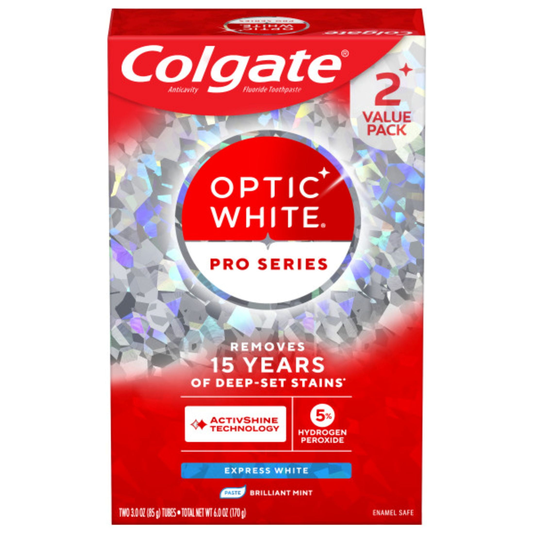 Colgate Optic White Pro Series Express White Toothpaste with 5% ...
