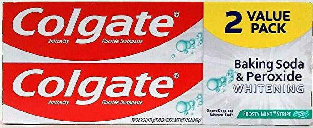 Colgate Colgate baking soda OIF8 and peroxide whitening toothpaste ...