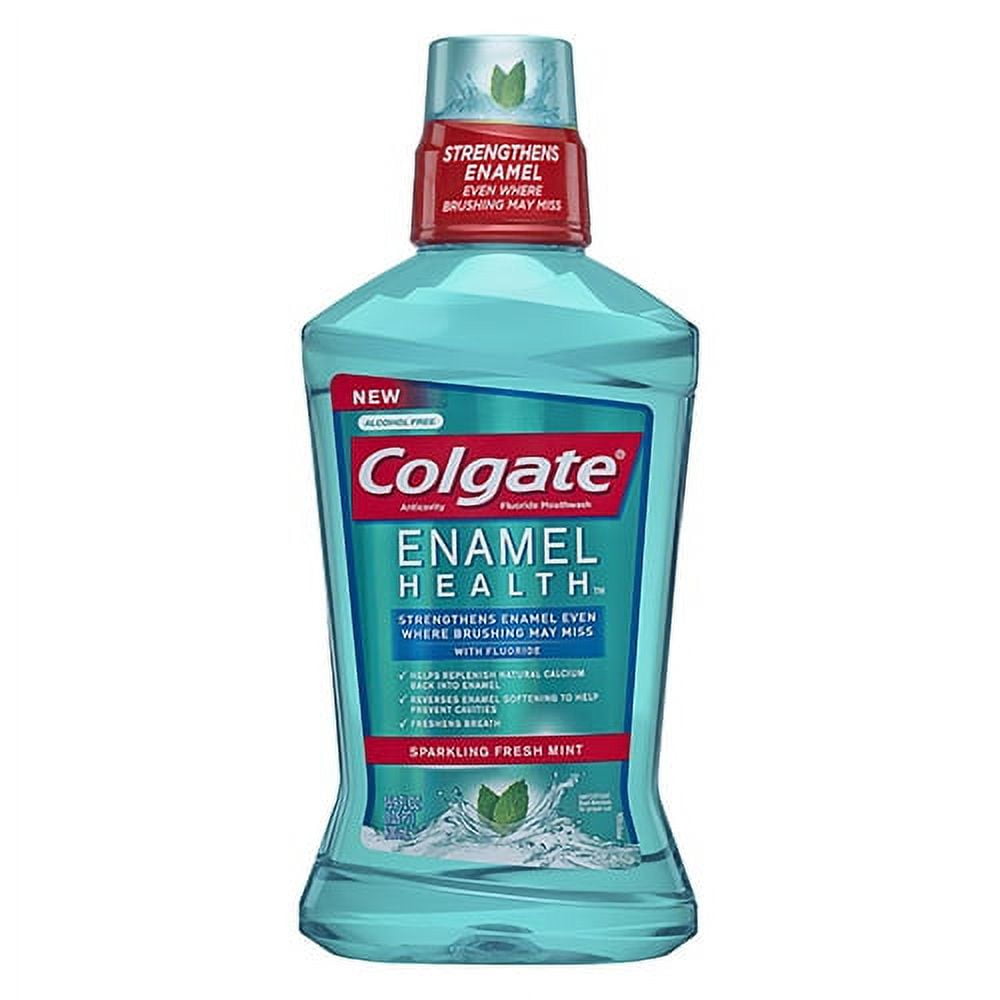 Colgate Enamel Health Anticavity Fluoride Mouthwash, Sparkling Fresh ...