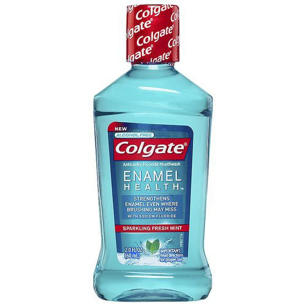Colgate Enamel Health Mouthwash, Fresh Mint - 60mL, 2.0 fl oz - Walmart.com