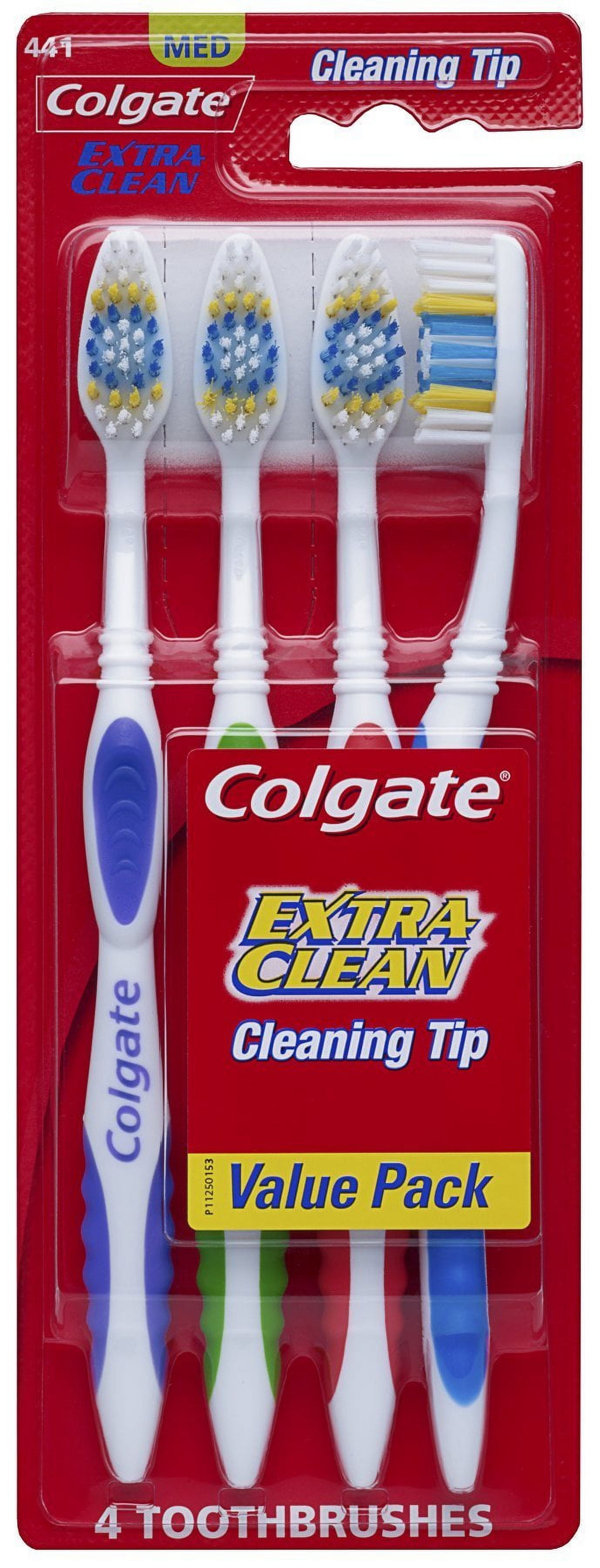 Colgate Extra Clean Flexible Grip Toothbrush, Medium (Pack of 14 ...