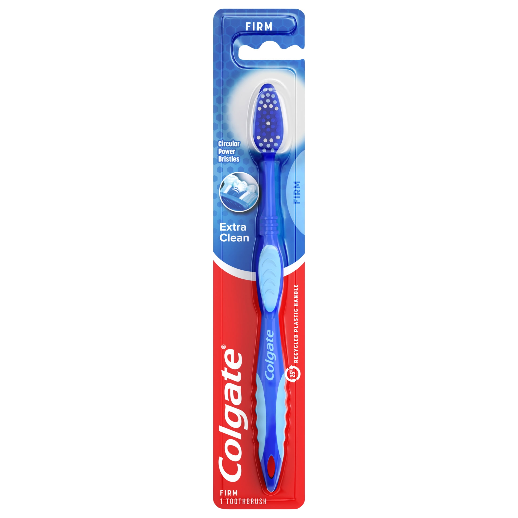 Colgate Extra Clean Toothbrush with Manual Bristles for Plaque Removal ...