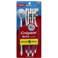 Colgate Extra Clean Manual Toothbrush Value Pack, Soft, 6 Ct - Walmart ...