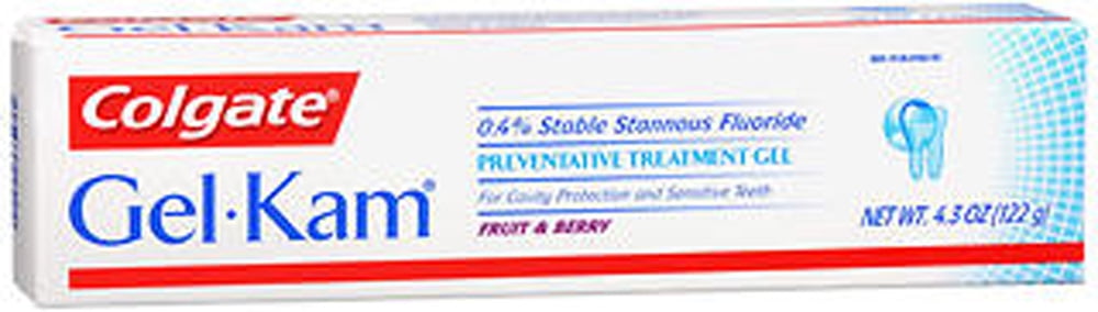 Colgate Gel-Kam Fluoride Preventative Fruit & Berry Flavor Treatment ...