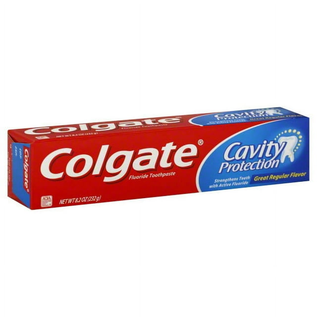Colgate Cavity Protection Fluoride Toothpaste, Regular Flavor, 8.2 ...