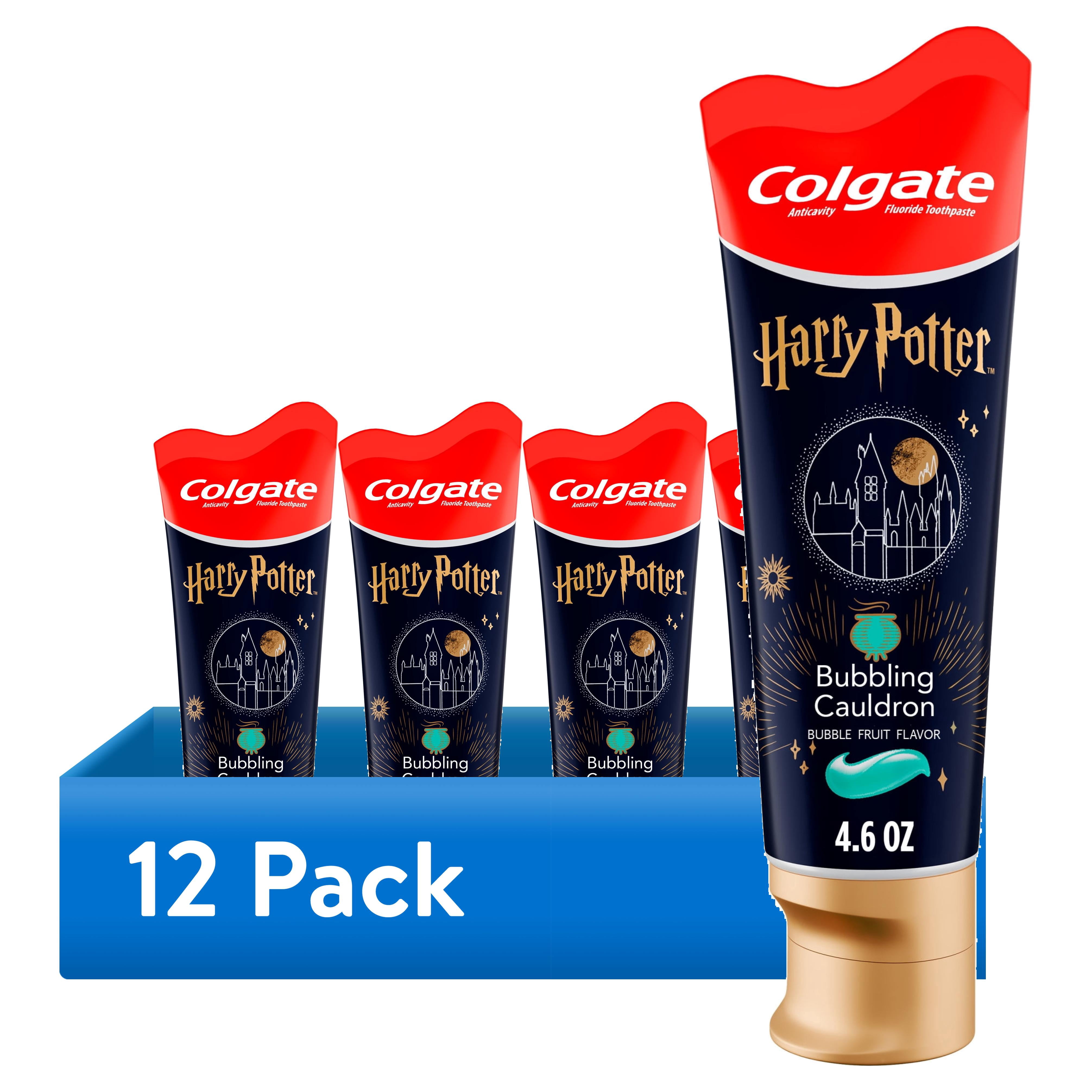 (12 pack) Colgate Harry Potter Kids Toothpaste with Fluoride, Bubblegum ...