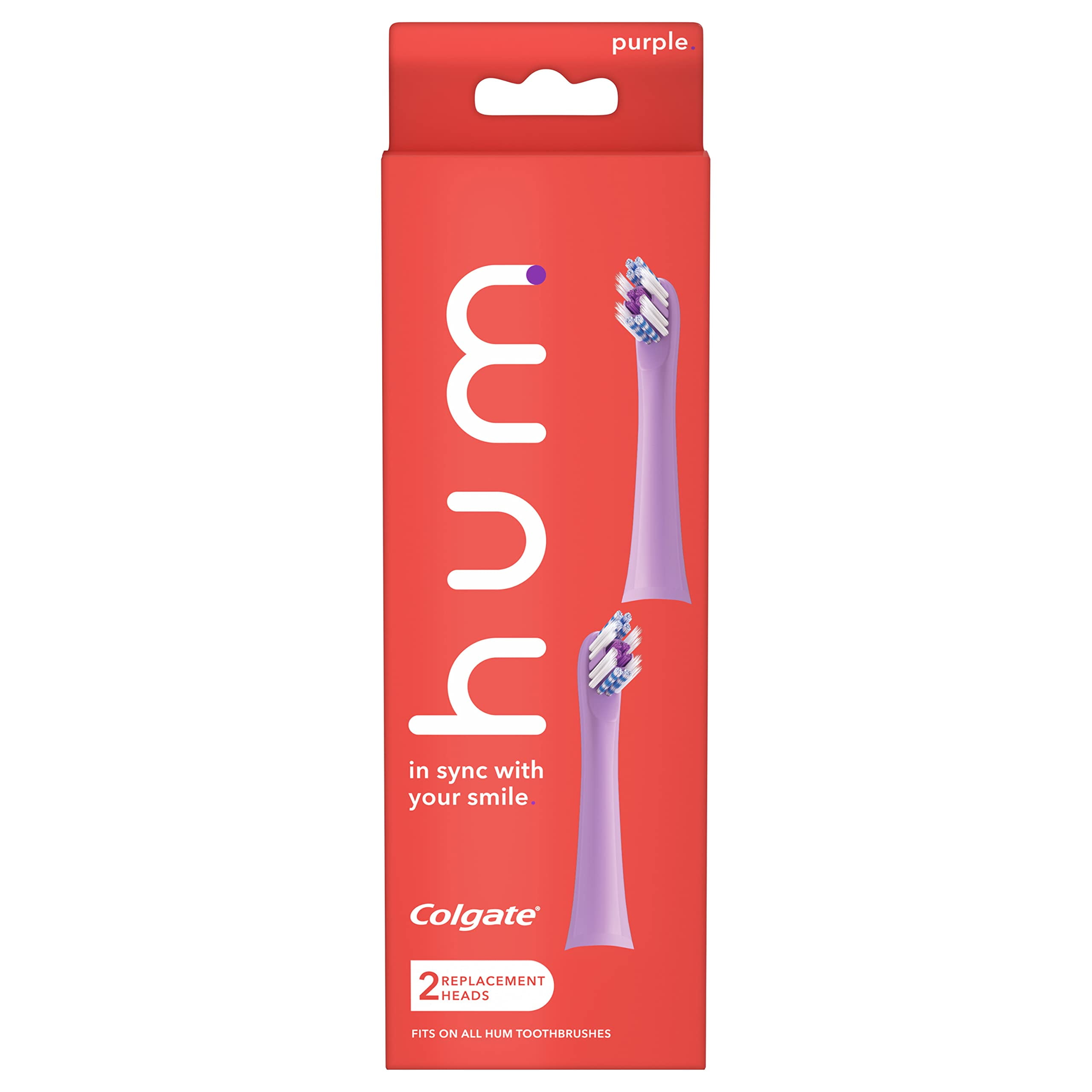 Colgate Hum Replacement Heads, Hum Toothbrush Heads With Floss Tip ...