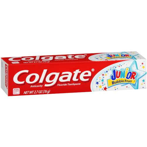 Colgate Junior 2.7 Oz. Bubble Fruit Fluoride Toothpaste - Walmart.com